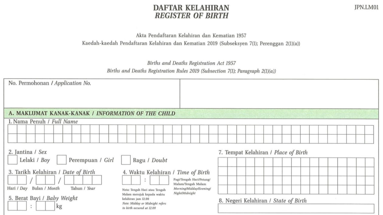 Registering your Child - Refugee Malaysia