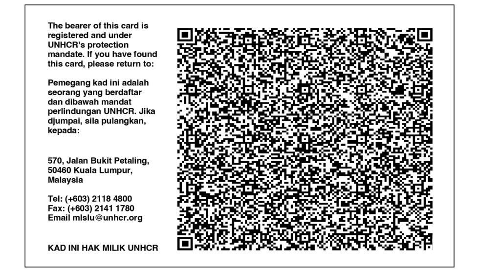 UNHCR Documents - Refugee Malaysia