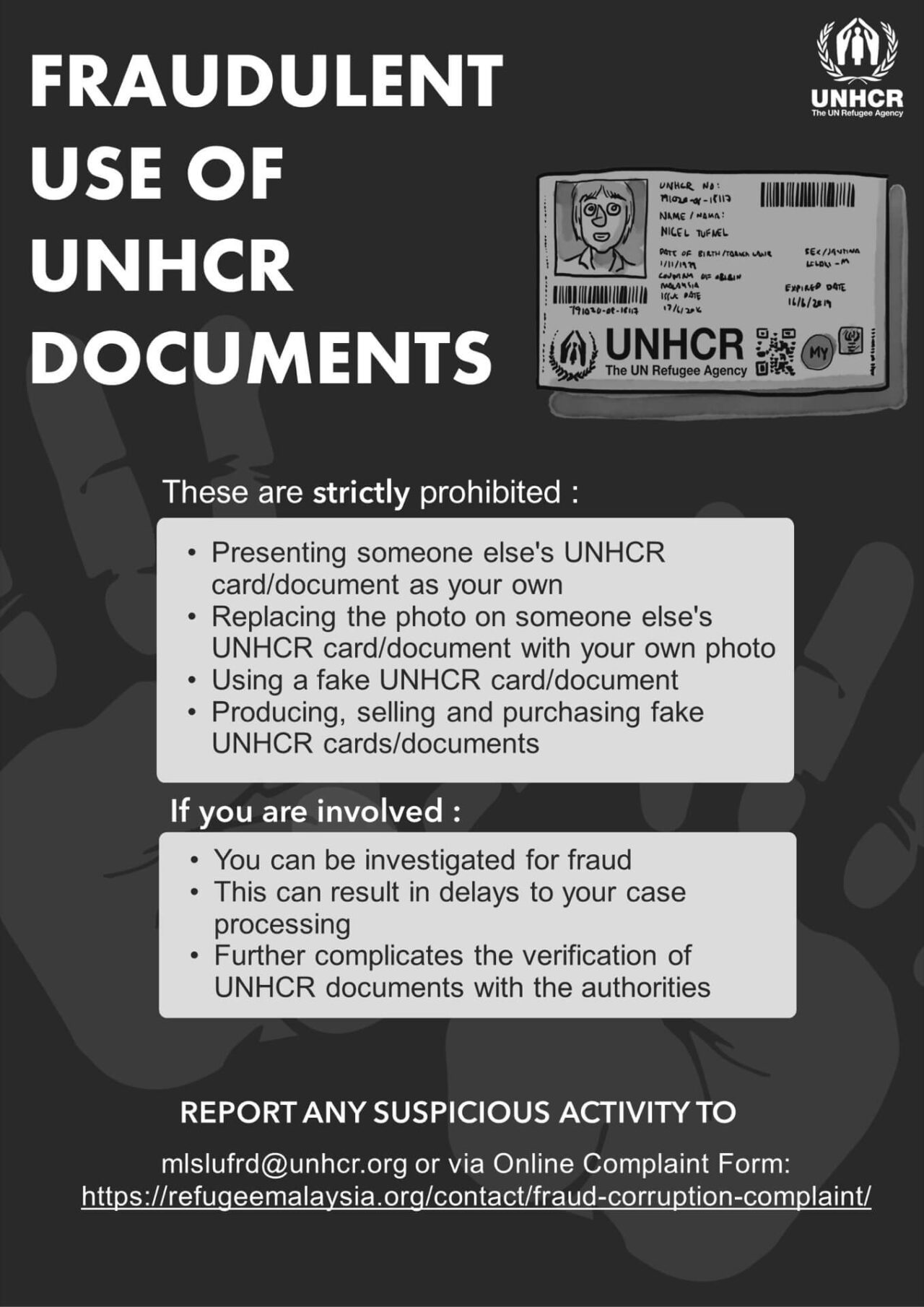 Fraud and Corruption | Refugee Malaysia