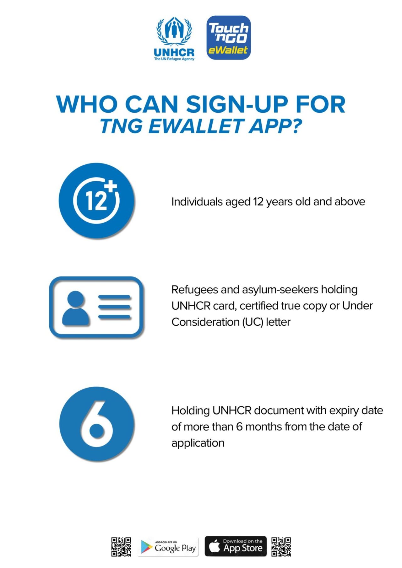 Touch ‘n Go eWallet | Refugee Malaysia